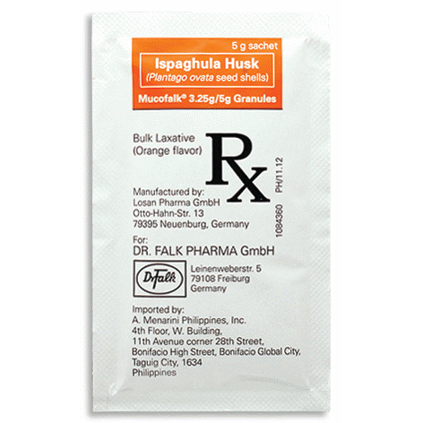 MUCOFALK Ispaghula (Plantago Ovata Seed Shells) 3.25g / 5g Granule 5g 1 ...